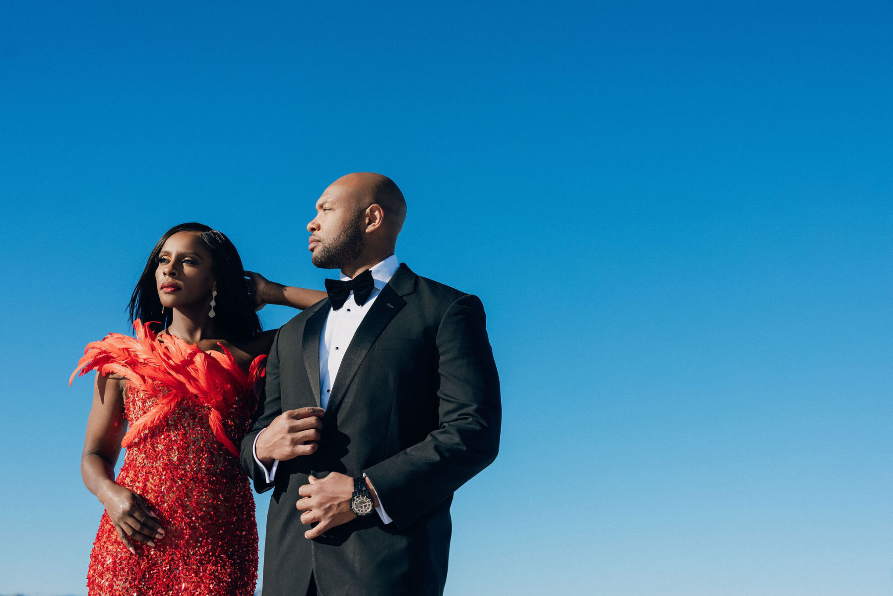 A Sultry & Scenic Engagement Session in Salt Lake City, UT - Black Bride