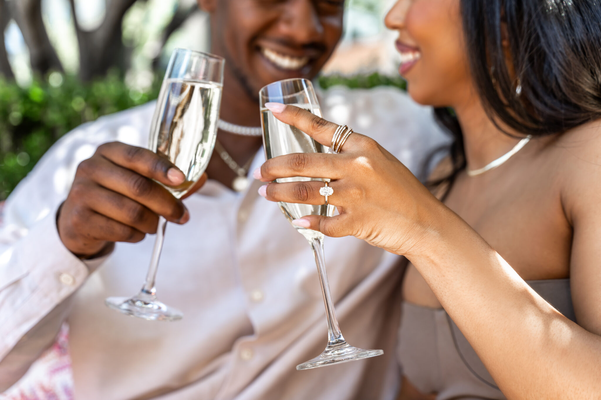 A Chic and Stylish Engagement Session in Atlanta, GA - Black Bride