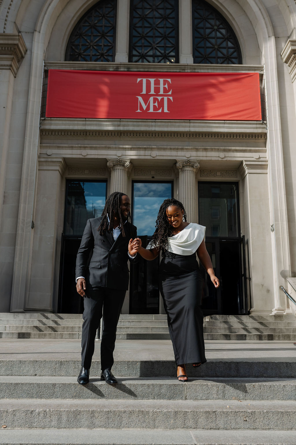 Ebony and Calvin's Intimate New York Engagement Session - Black Bride